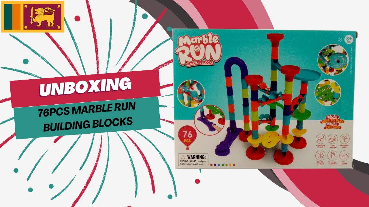 Unboxing the Marble Run | Creative Fun for Kids Aged 3+ | Sri Lanka ...
