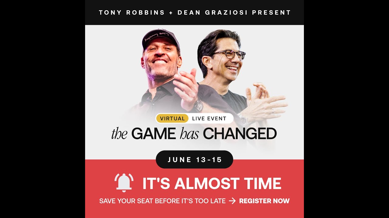 "The Game Has Changed" 3 Days Virtual Event - An Invitation From Tony ...