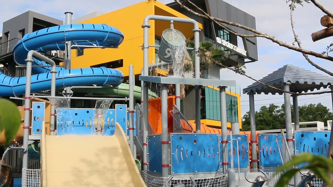 เปิดให้บริการแล้ว 9D Sport Hotel & Sport Complex - YouTube