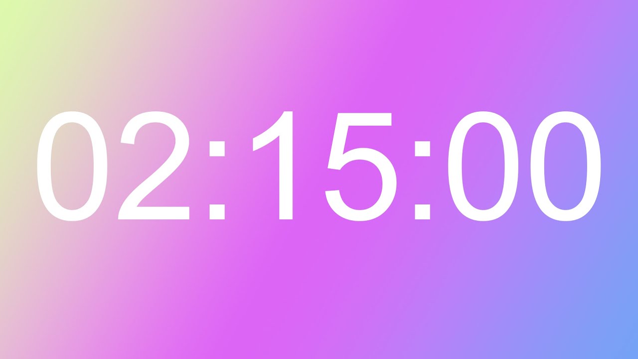 2 Hour 15 Minute (135 Minute) Timer With Alarm - Alarmlı 2 Saat 15 ...