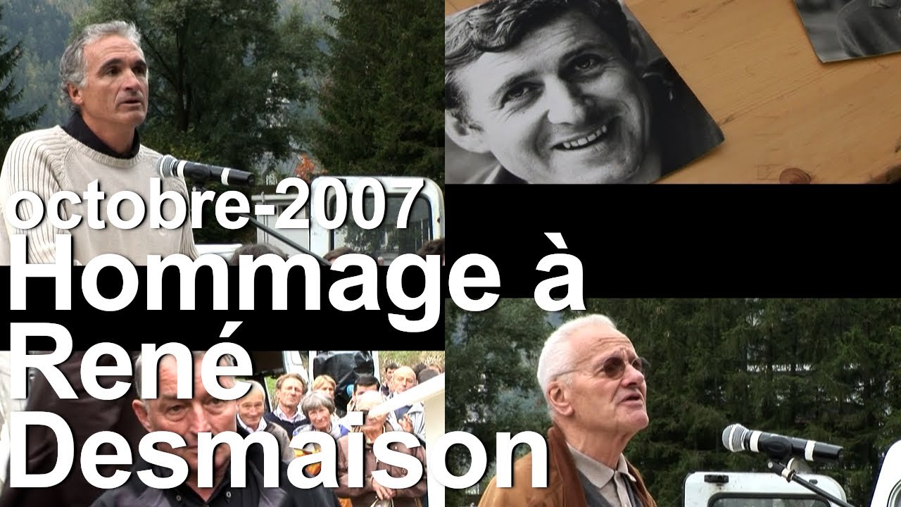Octobre 2007 hommage à René Desmaison Pierre Mazeaud Christophe Profit ...