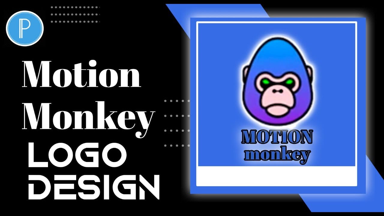 Motion Monkey Logo Design In Pixellab || Logo Design - YouTube