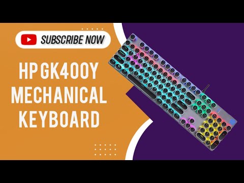 HP GK400Y Mechanical Gaming Keyboard - YouTube