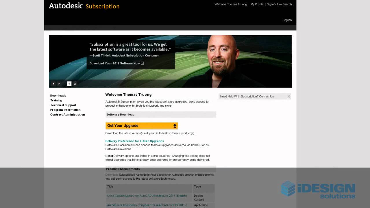 Autodesk Subscription Center Overview Part 1 of 2 - YouTube
