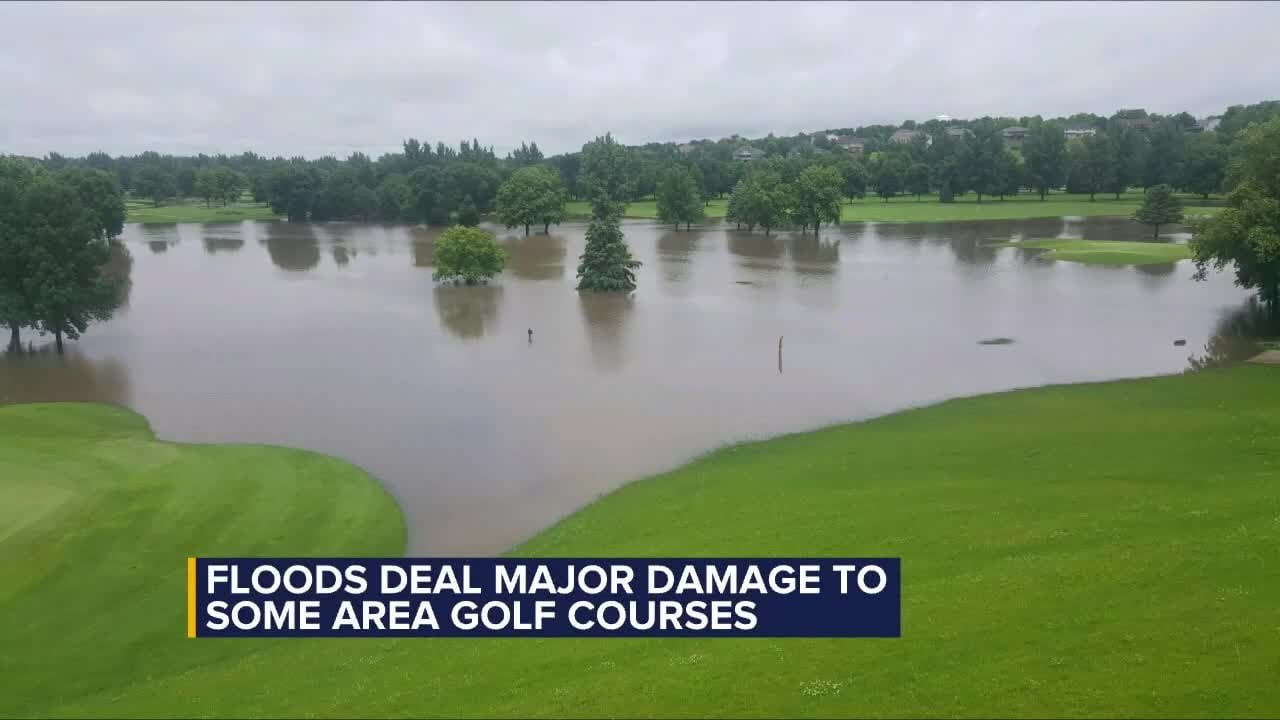 Floods deal major damage to some area golf courses - YouTube