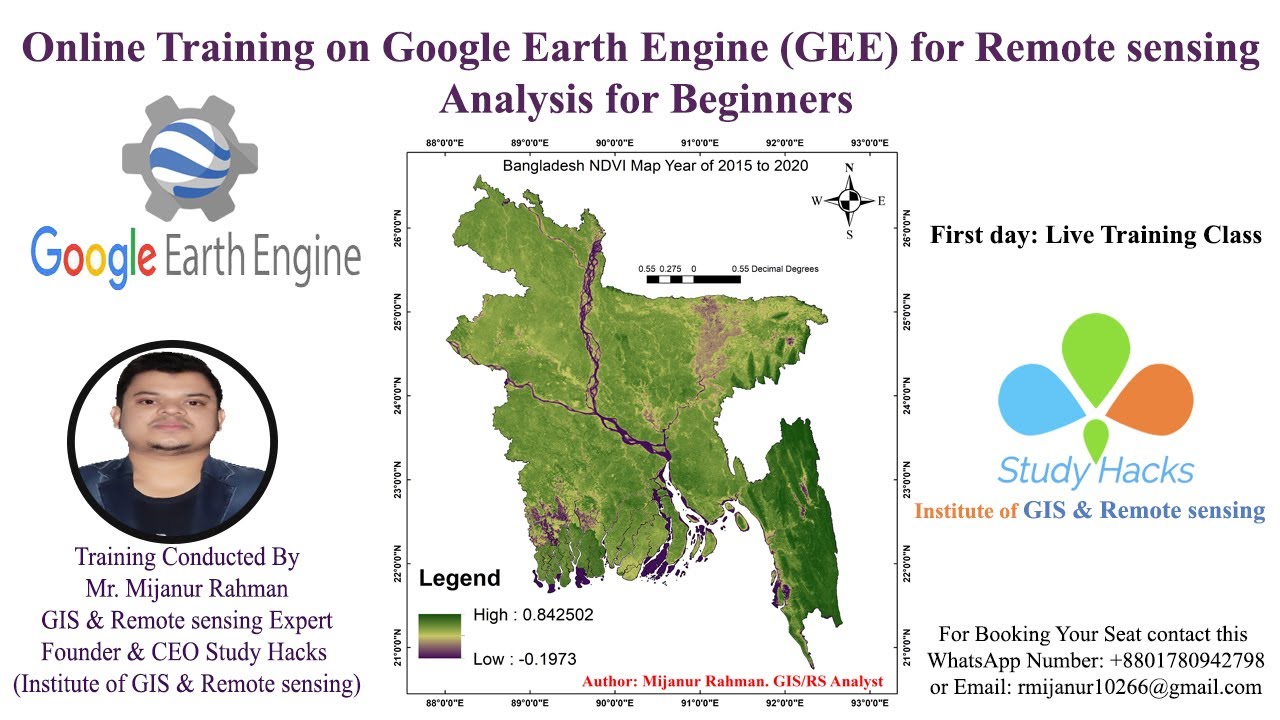 GEE online Training Batch 17th || Google Earth Engine Beginners online ...