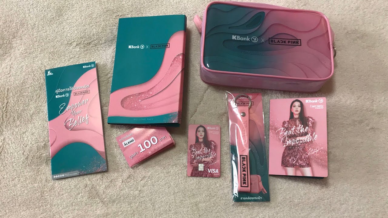 Unboxing Debit card KBank X BLACKPINK - YouTube