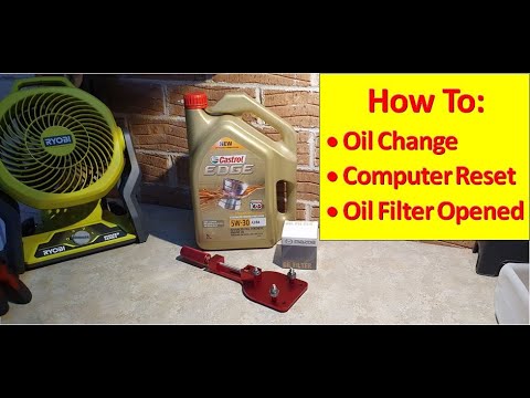 DIY Oil Change, Reset Computer and Oil Filter Opened - YouTube