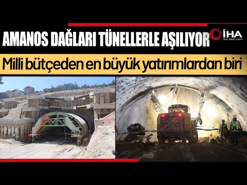 İskenderun Antakya Otoyolunda Amanos Dağları Tünellerle Aşılıyor
