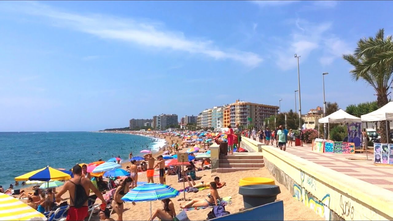 Trip to Blanes Beach in Costa Brava, Girona, Spain | Street & Beach ...