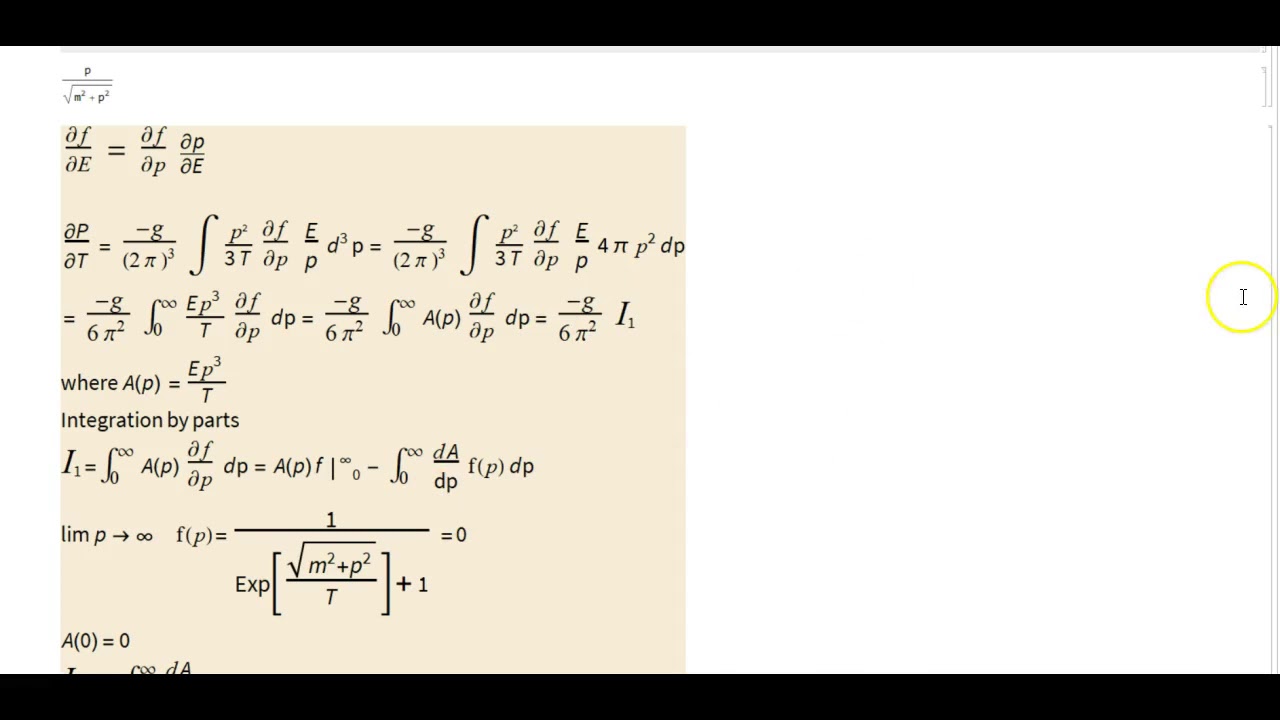 10 A Useful Relationship dP/dT = (rho + P)/T - YouTube