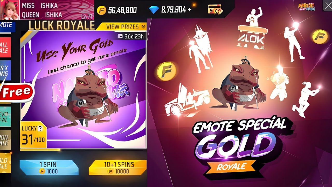NEW SPECIAL EMOTE GOLD ROYAL आ गया है 🤯🔥| FF NEW EVENT | FREE FIRE NEW ...