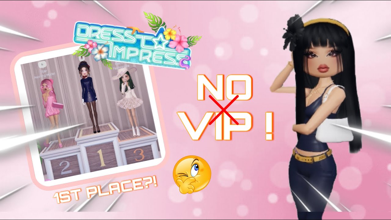 Playing DRESS To IMPRESS as a *NON-VIP* PLAYER! (I won?!) Roblox - YouTube