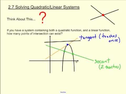 U1L7 - Linear-Quadratic Systems Part 1 - YouTube