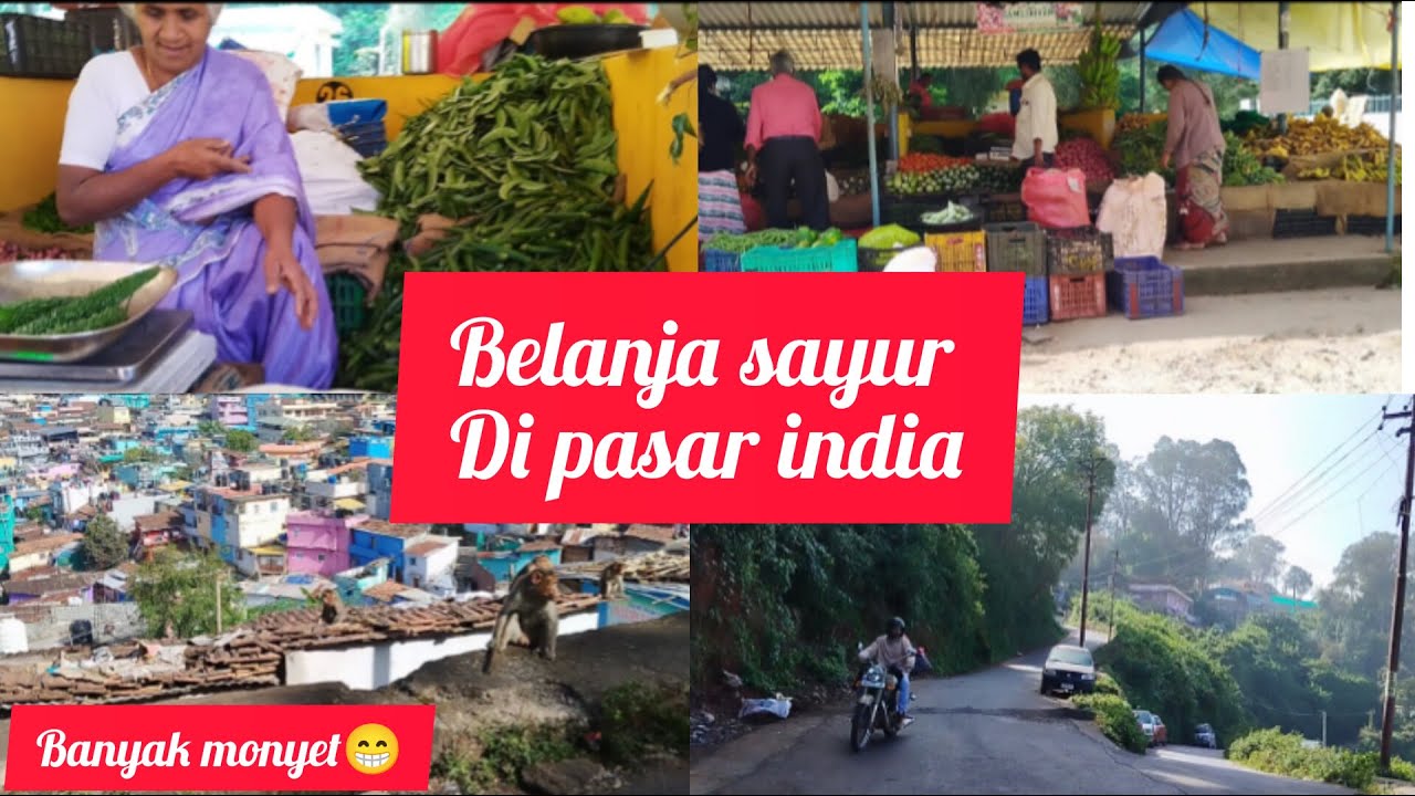 Belanja di pasar tradisional india || istri indonesia - YouTube