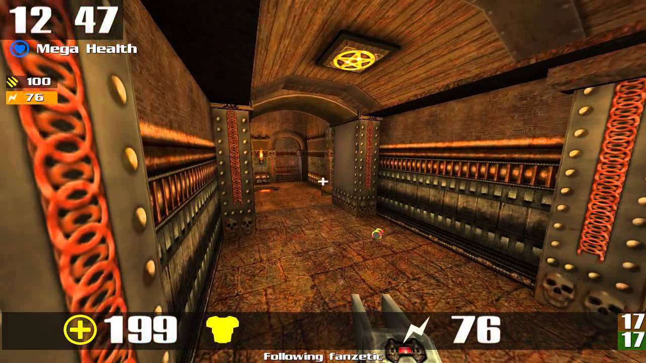 Quake 3 CPMA: harmless teleport rail (ztn) - YouTube