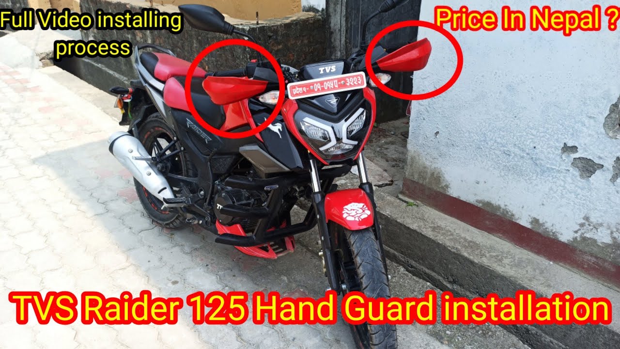 tvs raider 125 hand guard modification || tvs bike modified || Zero KM ...