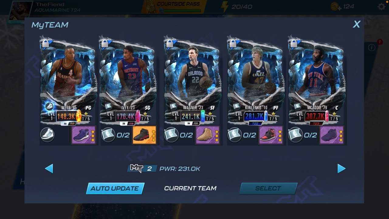 Full Winter Theme Team Gameplay NBA 2K MOBILE - YouTube