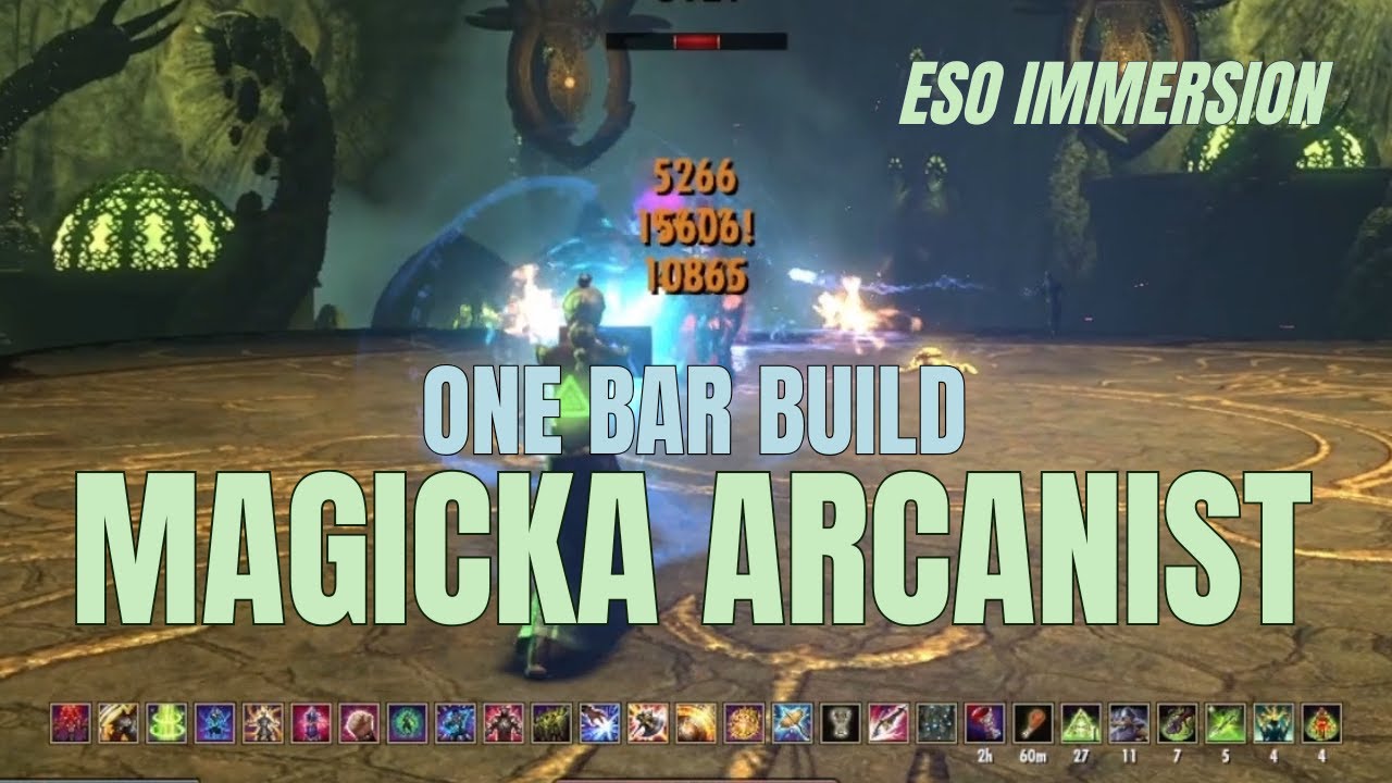 ESO - One Bar Magicka Arcanist Immersion Build - YouTube