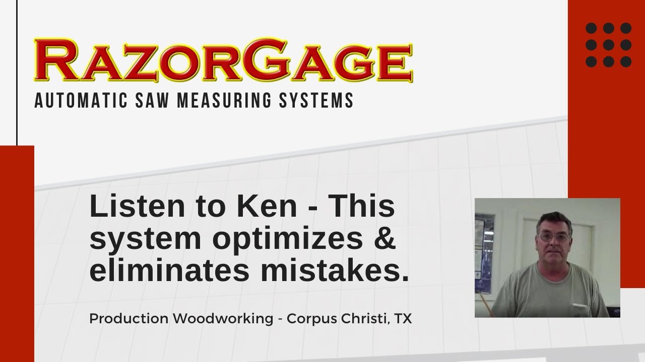 RazorGage System Testimonial Production Woodworking - YouTube