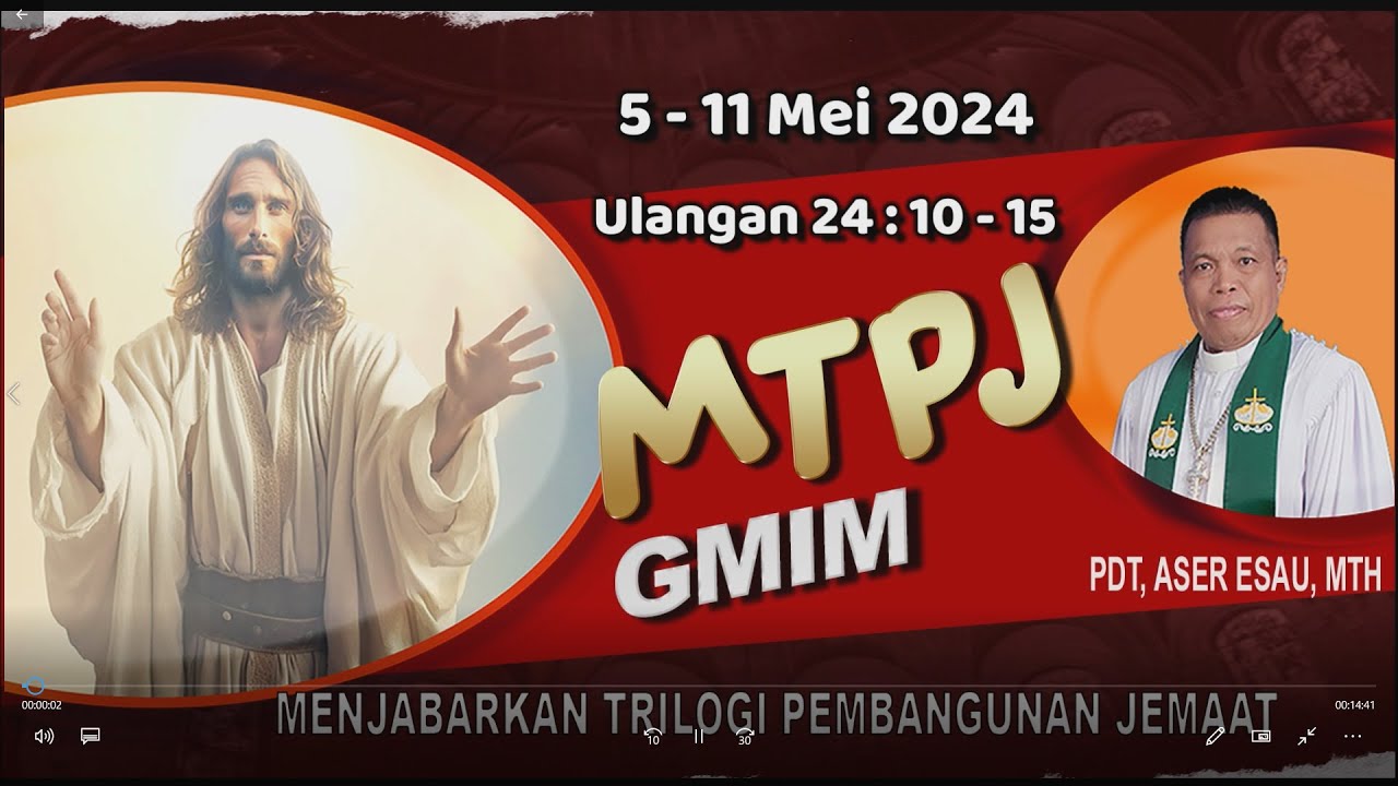 MTPJ 5 - 11 Mei 2024 | Ulangan 24 : 10 - 15 | JANGAN MENAHAN UPAH ...