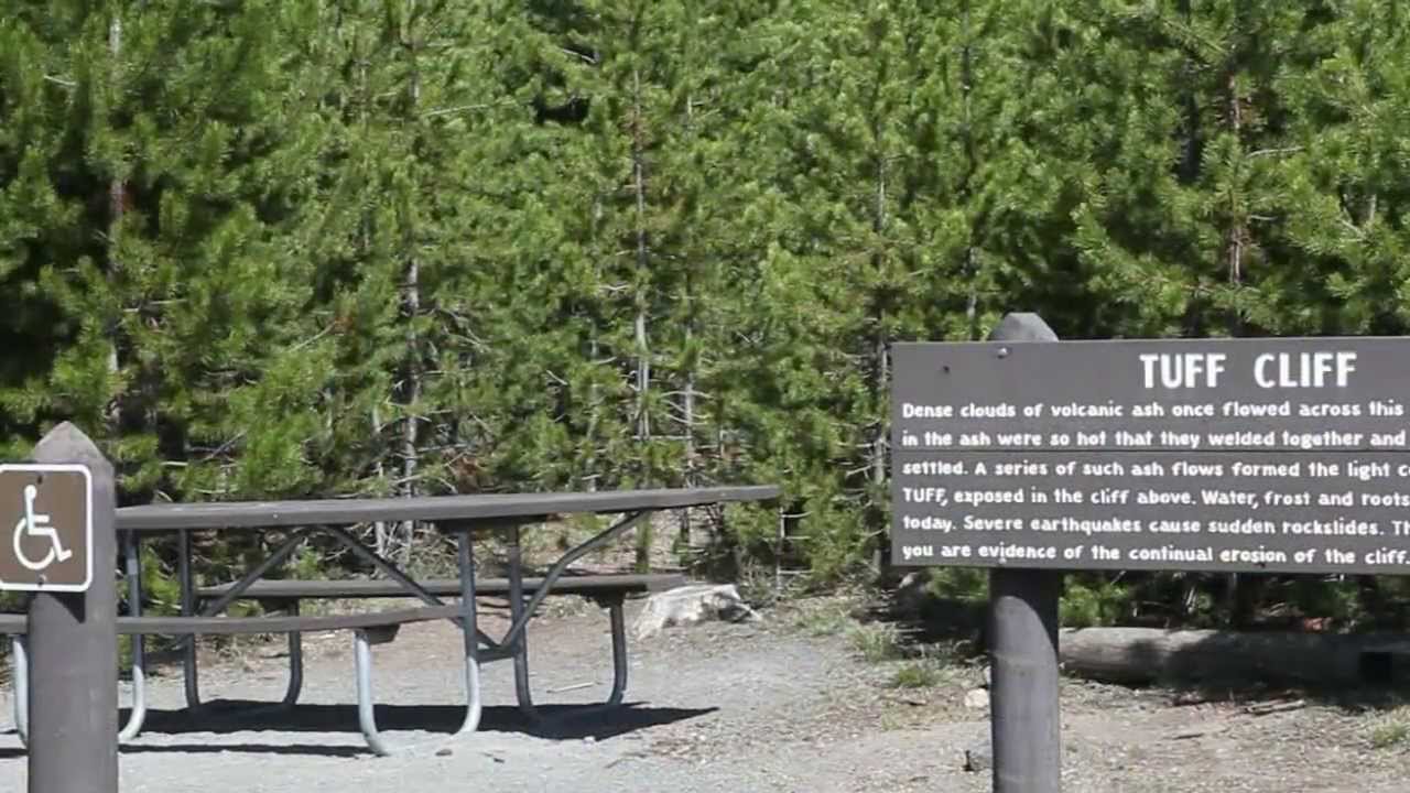 Tuff Cliff Picnic Area in Yellowstone National Park - YouTube