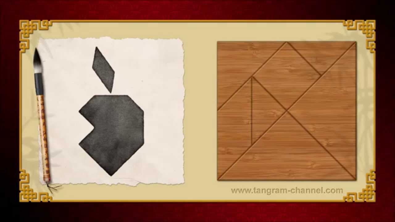 Tangram Bitten apple - YouTube