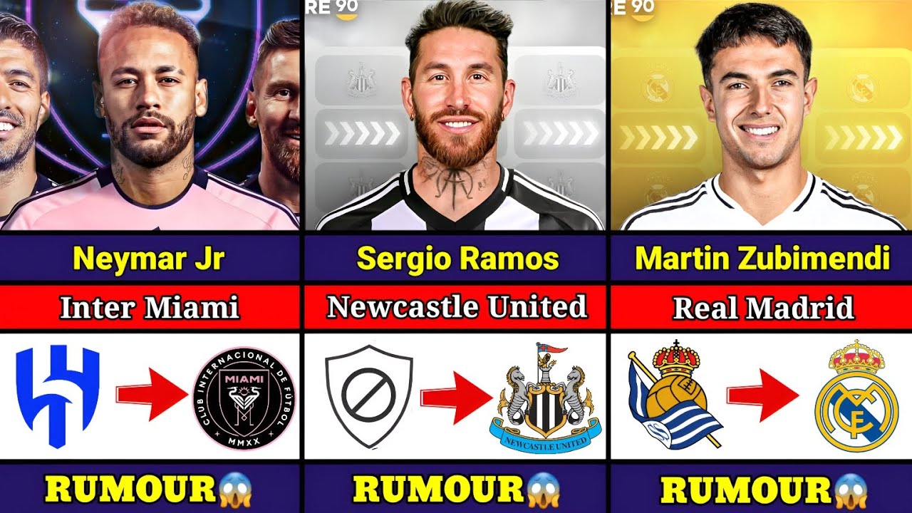 New CONFIRMED and RUMOUR Transfers 2024!🤪🤯 FT. Neymar Jr, Sergio Ramos, Marcelo, Arda Güler ...