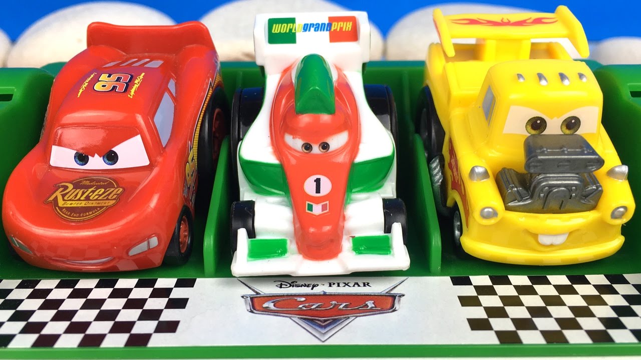 DISNEY WORLD OF CARS RIPLASH RACERS MIT LIGHTNING MCQUEEN SNOT ROD ...