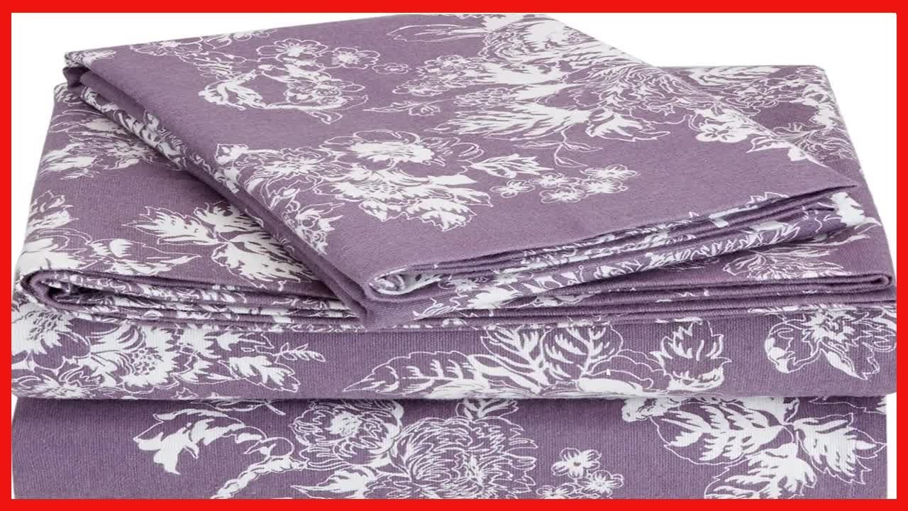 Amazon Brand – Pinzon Cotton Flannel Bed Sheet Set - California King ...
