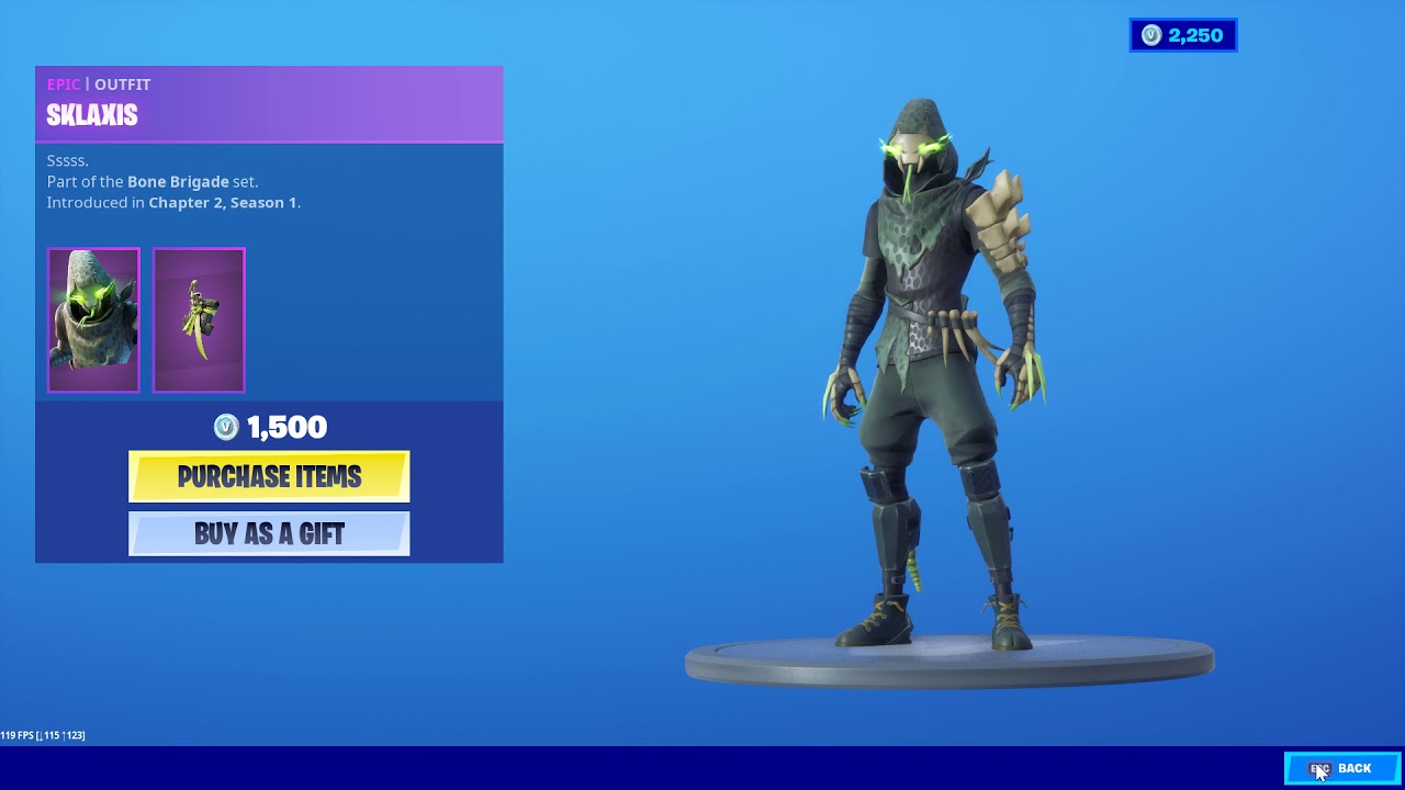 Sklaxis Fortnite latest Skin - YouTube
