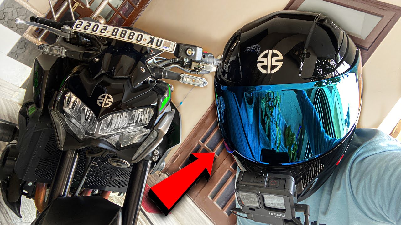 My brand NEW H2 HELMET for KAWASAKI Z900 🔥 - YouTube