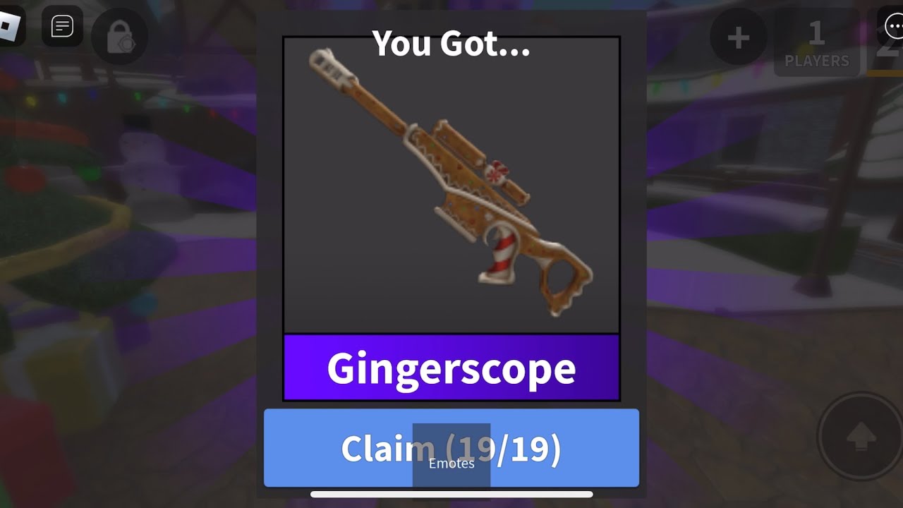 Claiming GINGERSCOPE in MM2 - YouTube
