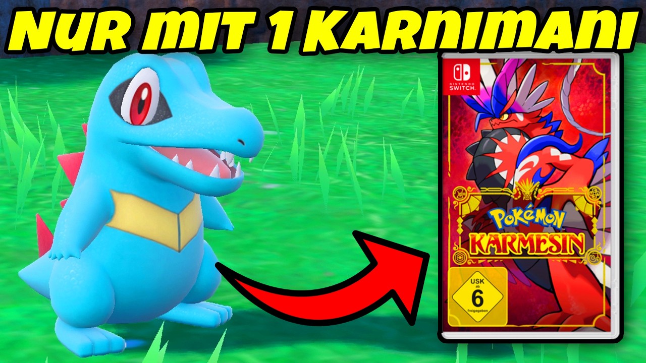 Kann man Pokemon Karmesin nur mit einem Karnimani Durchspielen ? - YouTube
