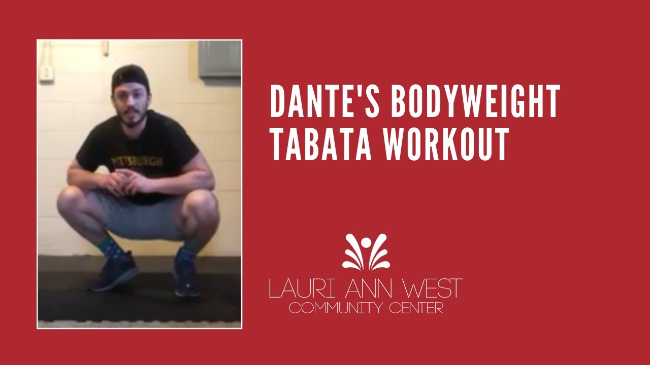 Dante's bodyweight tabata workout - YouTube