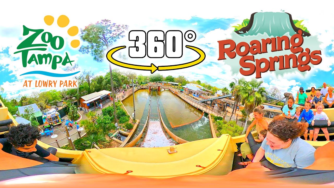 [4K VR 360°] Roaring Springs - Shoot the Chute Water Ride | On-ride POV ...