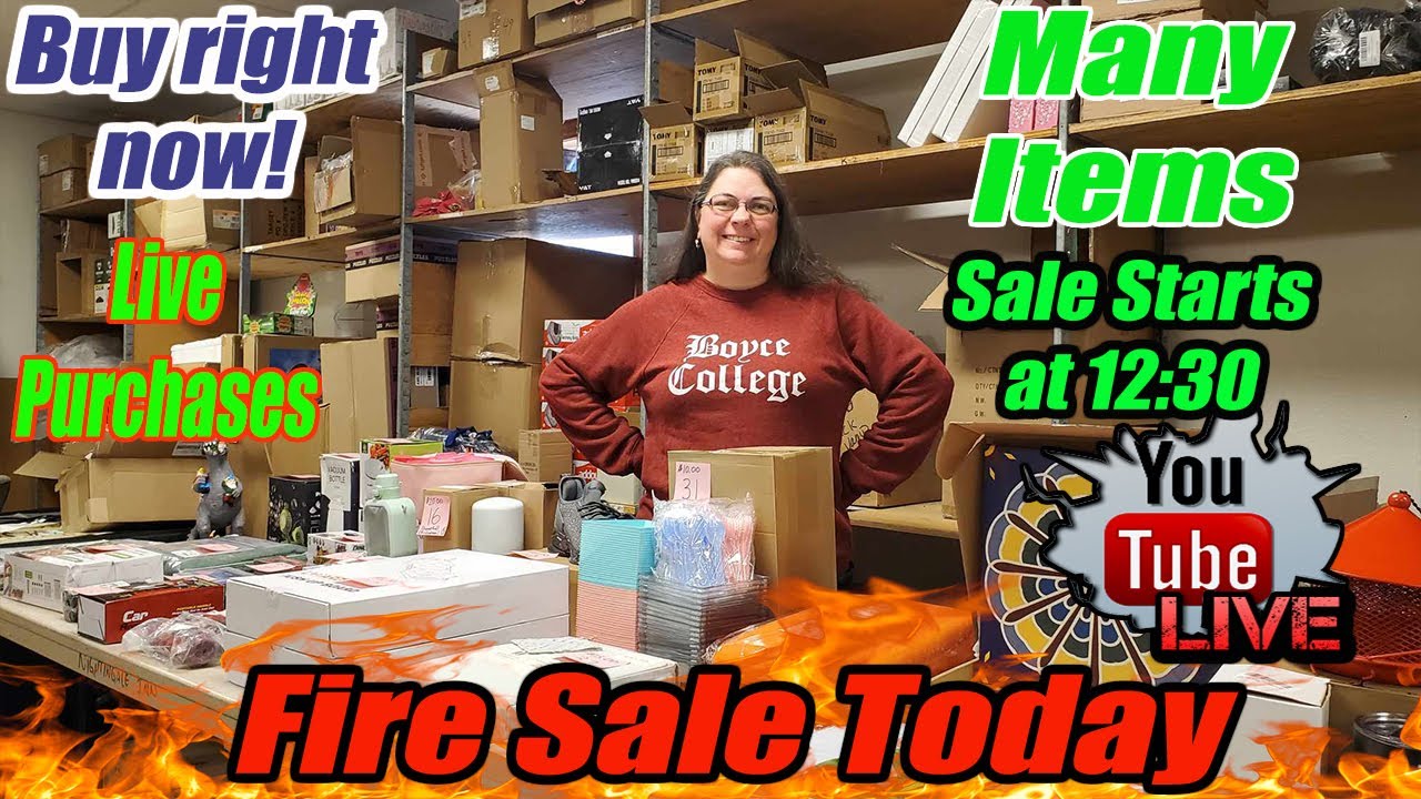 Live Fire Sale Lots of cool random Items on the Sale today - YouTube