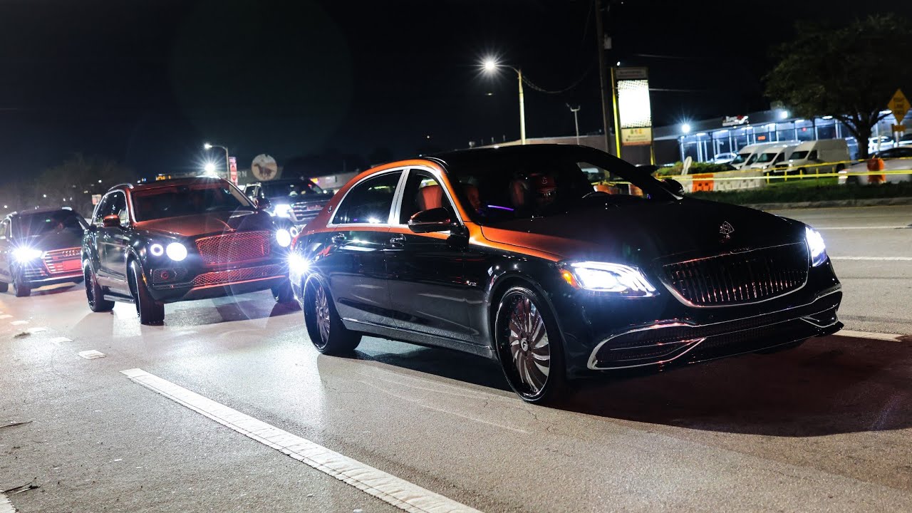 Two Tone Maybach Benz on 22s with Matching Bentley Truck on 24s. Star ...
