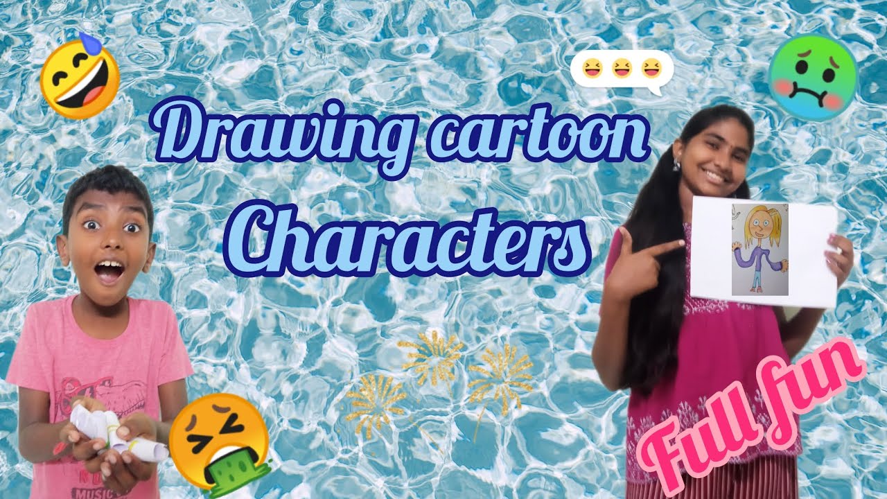 drawing cartoon characters 🤣🤢🤮 || ithu doremon ahh 😧??! || enathu ithu ...