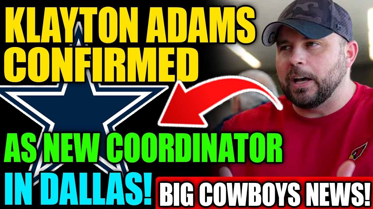 Breaking: Klayton Adams Named New Dallas Cowboys Coordinator—Official ...