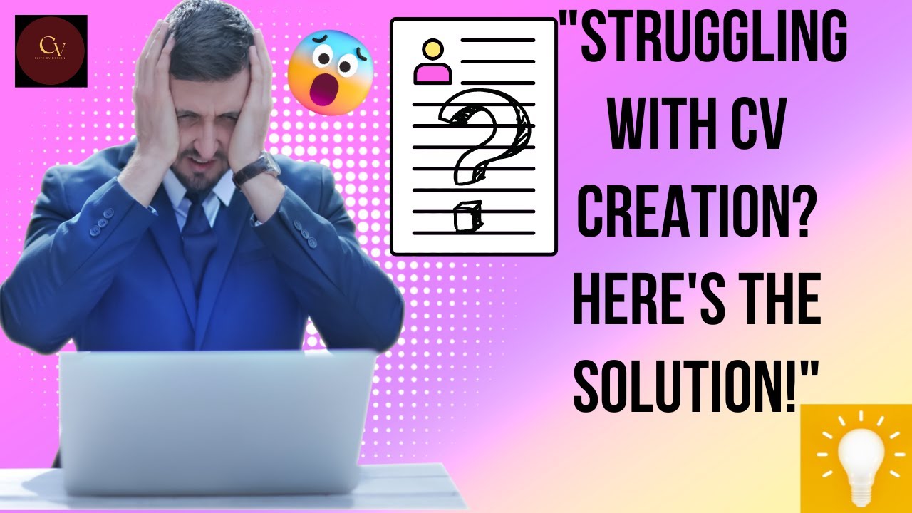 "Struggling With Cv Creation"| 5 Essential Tips| Elite Cv Design - YouTube