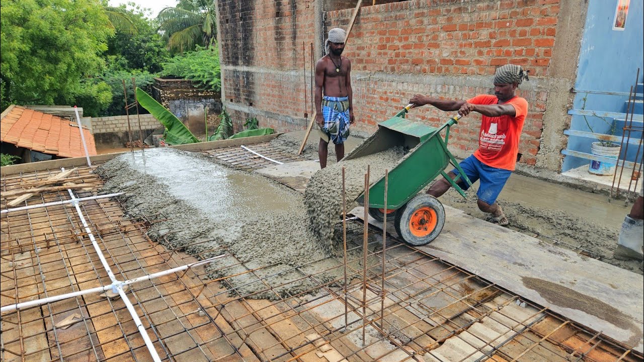 Roof Concrete Technology_Building Rooing Slab Reinforcement RCC ...