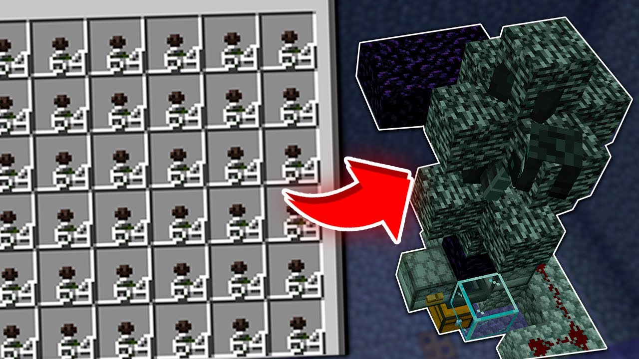 FARM de ROSA de WITHER FÁCIL para MINECRAFT BEDROCK 1.20+ (MCPE, PS4 ...