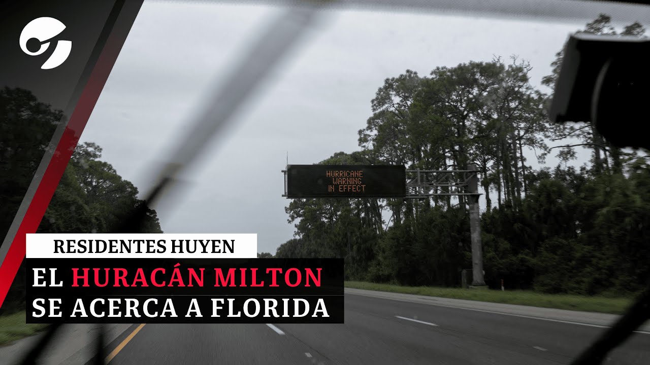 HUIR DEL HURACÁN MILTON: miles de residentes se van de Florida y se ...