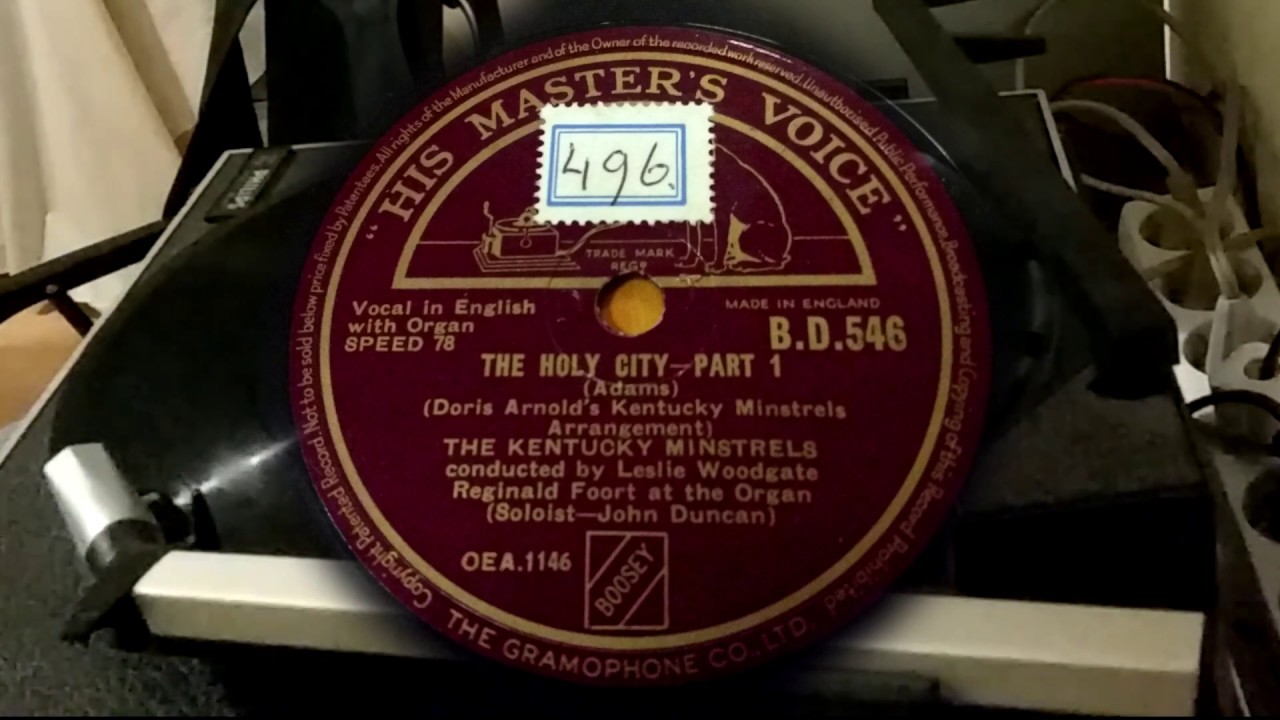 (1938) The Holy City - The Kentucky Minstrels - YouTube