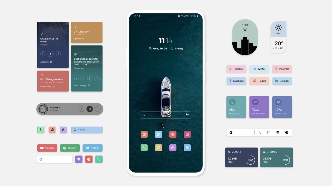 ELEGA widgets - Preview - YouTube