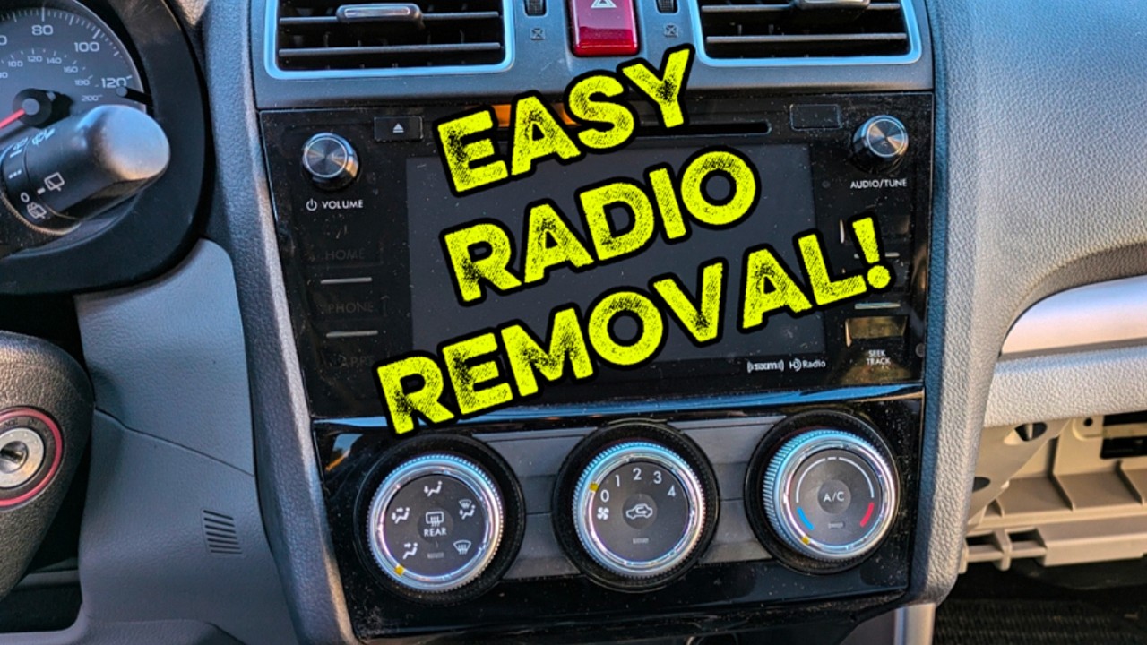 EASY 2016-2018 Subaru Forester Radio Removal - YouTube