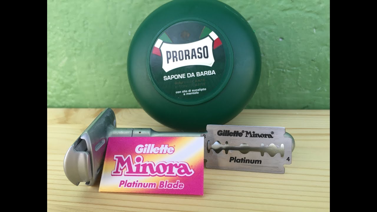 Gillette Minora Shave Blades Review - YouTube