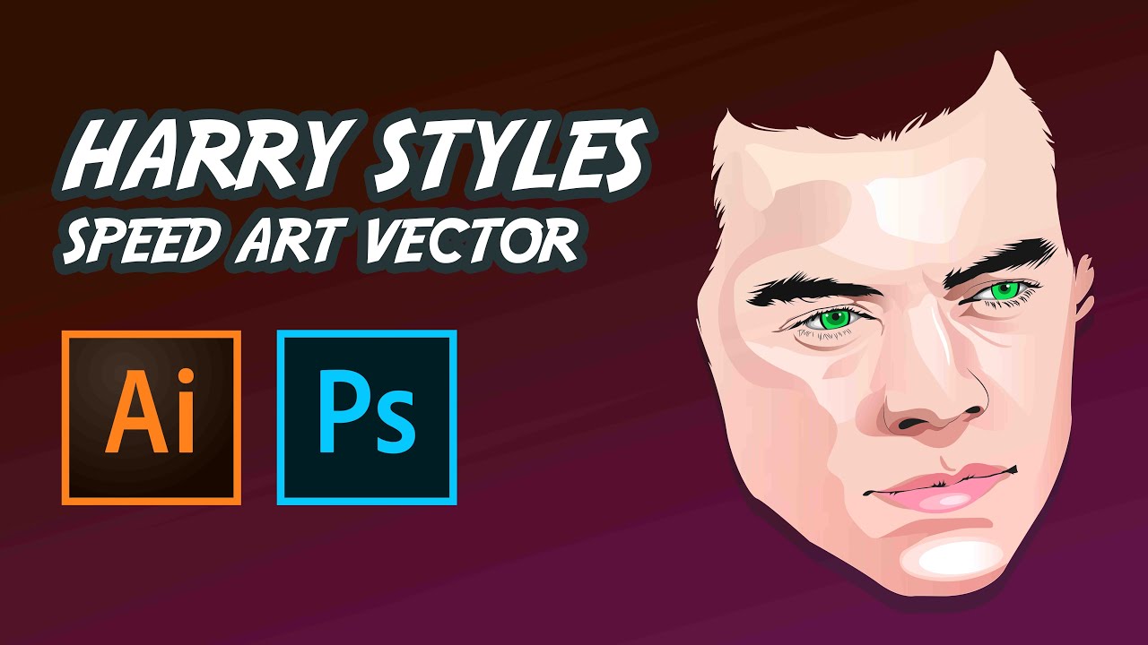 HOW TO VECTOR | HARRY STYLES SPEED ART | ADOBE ILLUSTRATOR | ADOBE ...