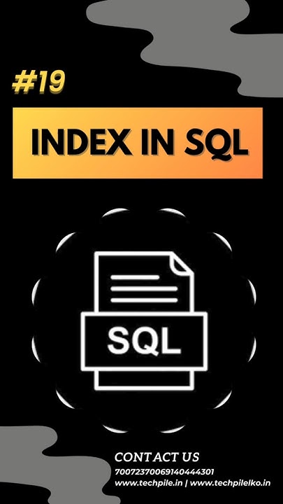 What are Indexes in SQL server and How do they work? || Database for Beginners - YouTube